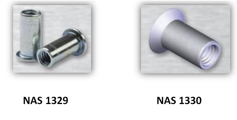 Liberty Engineering NAS1329 and NAS1330 Rivet Nuts
